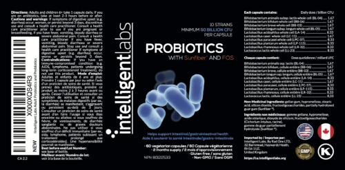 Adult Probiotics with Prebiotics - Intelligent Labs