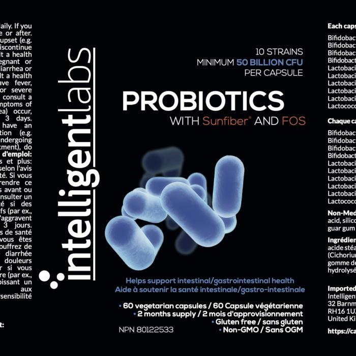 Adult Probiotics with Prebiotics - Intelligent Labs
