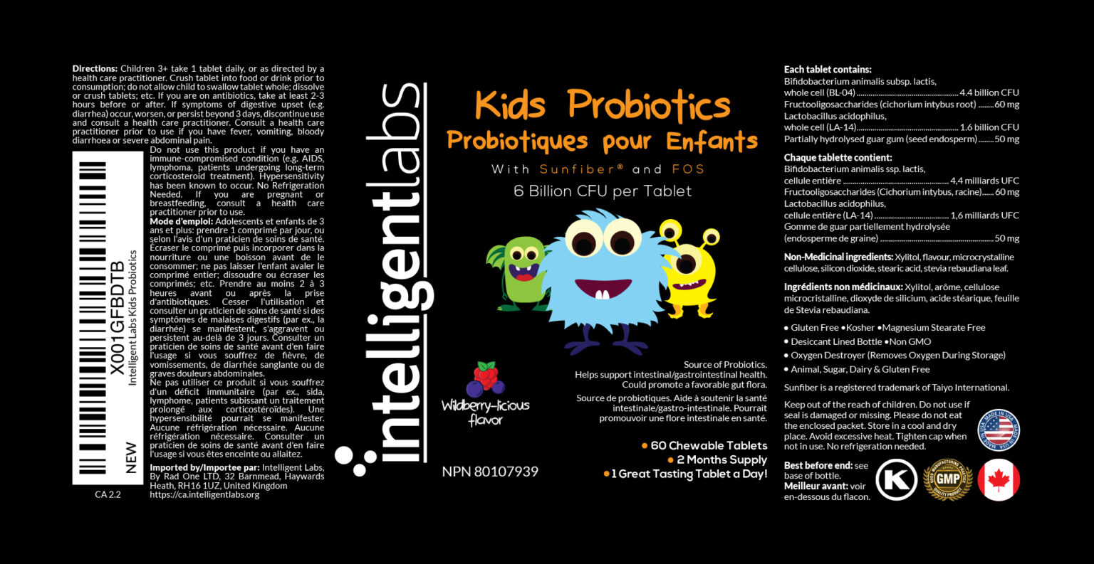 Kids Probiotics with Prebiotics - Intelligent Labs